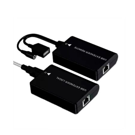 ADAPTADOR EXTENSION USB 2.0 A RJ45 HASTA 60mts. CON CABLE UTP ACTIVO ...